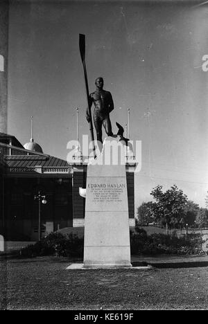 A monument to world champion Canadian rower Ned Hanlan located at the ...