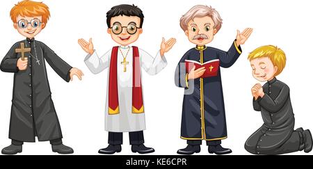 Holy bible Christian characters set. Noah and Virgin Mary, Judah and ...