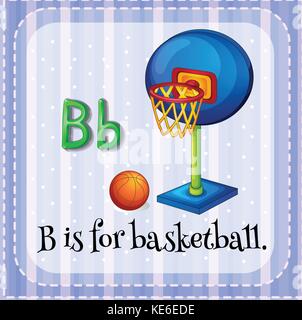 Flashcard letter B is for ball illustration Stock Vector Image & Art ...