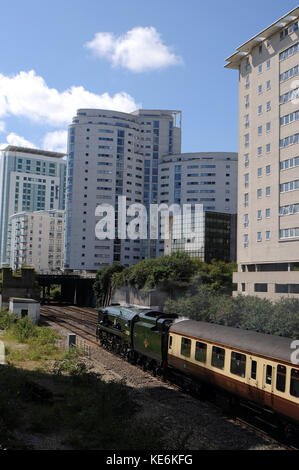 'Clan Line' a Southern Railways Merchant Navy Class 4-6-2 steam ...