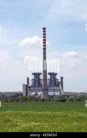 Power station, Thermal power plant on the banks of river Sabarmati ...