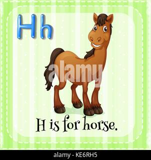 Flashcard letter H is for horse Stock Vector Image & Art - Alamy