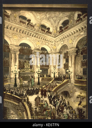 The Opera House, the inauguration of the opera, Paris, France, between ...