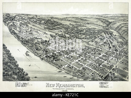 New Kensington, Westmoreland County, Pennsylvania, 1896 Stock Photo - Alamy