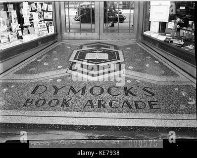 11573 Entrance to Dymocks Book Arcade Melocco Bros terrazzo paving ...