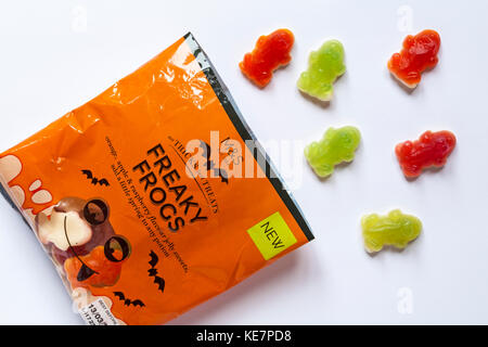 M&S Freaky Frogs orange apple & raspberry flavour jelly sweets add a ...