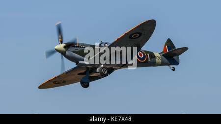 A double seated training spitfire from the Boultbee flight academy ...