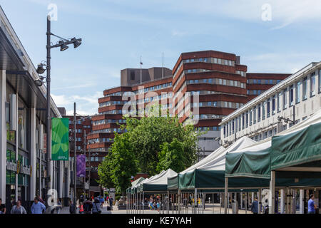 Looking down the Moor towards the Moorfoot Building, Sheffield, UK ...