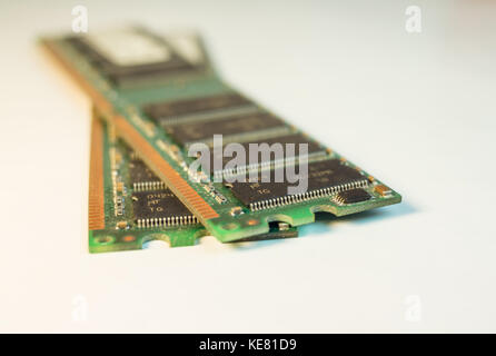 Random-Access Memory Modules close up circuit traces Stock Photo - Alamy