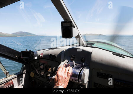 Close Up Of A Dehavilland Dhc-2 Beaver Cockpit And Dashboard, Alaska ...