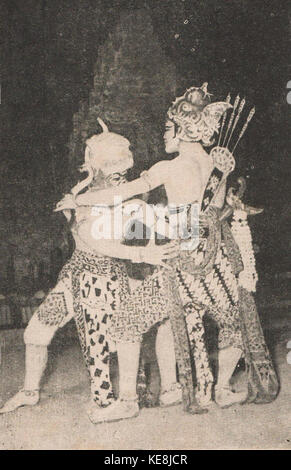 This artwork depicts the moment in Hindu mythology when Hanuman ...