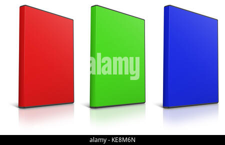 RGB DVD Case on white Stock Photo - Alamy