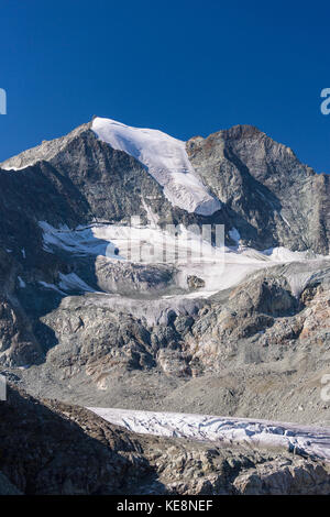 MOIRY VALLEY, SWITZERLAND - Hanging glacier, Moiry glacier mountain ...