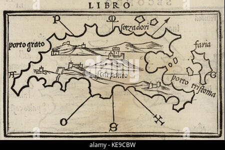 Map of Karpathos Stock Photo - Alamy