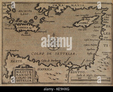 Mediterraneo e Colfo di Setelia - Cootwijck Johannes Van - 1619 Stock ...