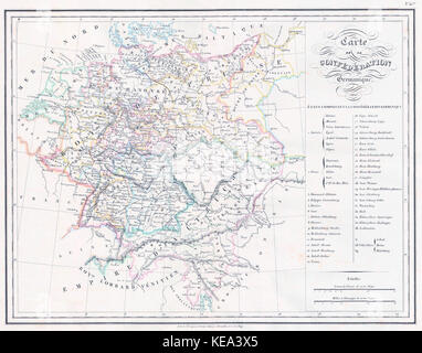 Map of The German Confederation 1815-1866 (Deutscher Bund). The ...
