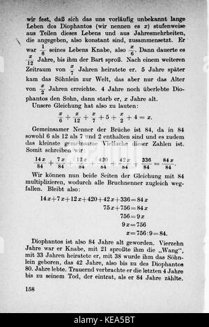 This page from 'Vom Einmaleins zum Integral' (From Multiplication Table ...