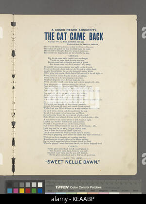 'The Cat Came Back' is a popular folk song that tells the humorous ...