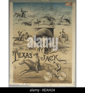 Texas Jack Jr. show Advertising poster Stock Photo - Alamy