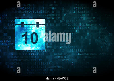 Timeline concept: Calendar on digital background Stock Photo - Alamy