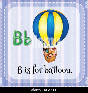 Flashcard letter H is for hot-air balloon Stock Vector Image & Art - Alamy