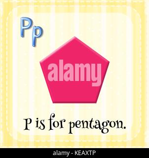 Flashcard letter P is for pentagon Stock Vector Image & Art - Alamy