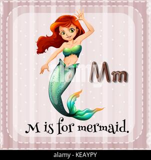 Flashcard letter M is for mermaid Stock Vector Image & Art - Alamy
