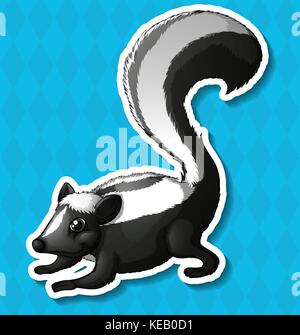 Vector graphic of a happy, smiling skunk face Stock Vector Image & Art ...