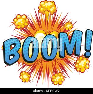 Boom! word clipart, illustration vector Stock Vector Image & Art - Alamy