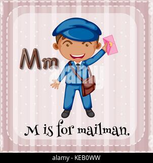 Flashcard letter E is for envelope illustration Stock Vector Image ...