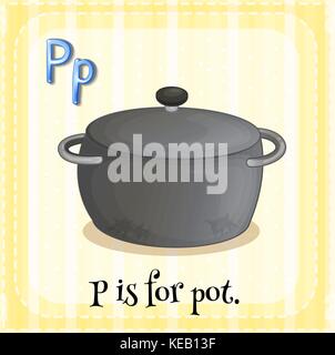 Flashcard of alphabet L is for lid Stock Vector Image & Art - Alamy