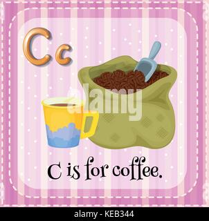 Flashcard letter C is for coffee Stock Vector Image & Art - Alamy