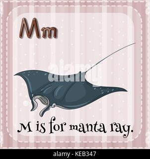 Alphabet flashcard with letter X for X-ray illustration Stock Vector ...