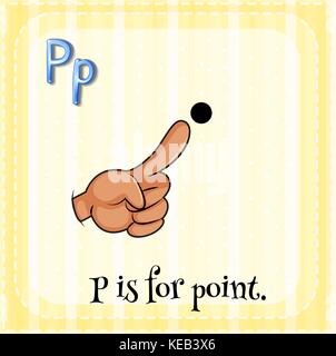 Flashcard letter P is for point Stock Vector Image & Art - Alamy