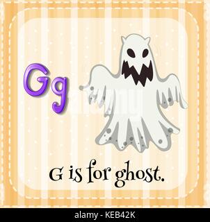 Flashcard letter G is for ghost Stock Vector Image & Art - Alamy