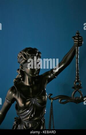 An concept Image of a dark justice Lady - symbol Stock Photo - Alamy