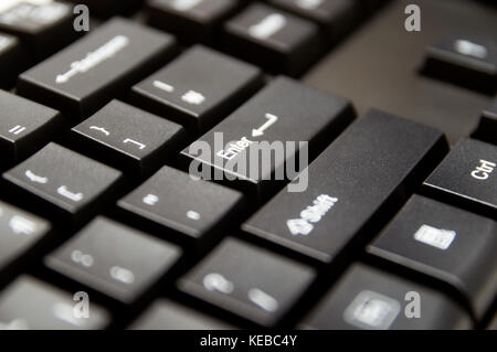 Computer keyboard isolated: Enter key Stock Photo - Alamy
