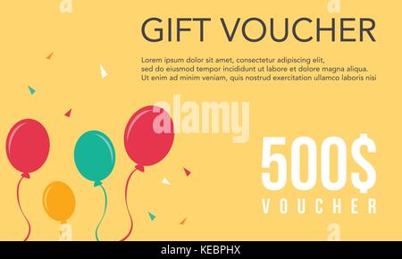 Collection stock gift voucher design Stock Vector Image & Art - Alamy