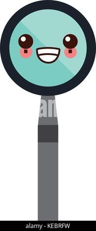 kawaii cute funny magnifying glass Stock Vector Image & Art - Alamy