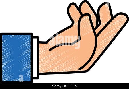 human hand catching icon vector illustration design Stock Vector Image ...