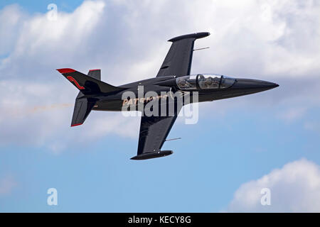 Airplane Patriots Jet Team L-39 Albatross jets perform at air show ...