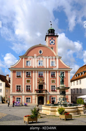 Town Hall on the market with market fountain and market tower in ...
