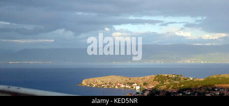 Picture of a Lin Village, Ohrid Lake, Albania Stock Photo - Alamy