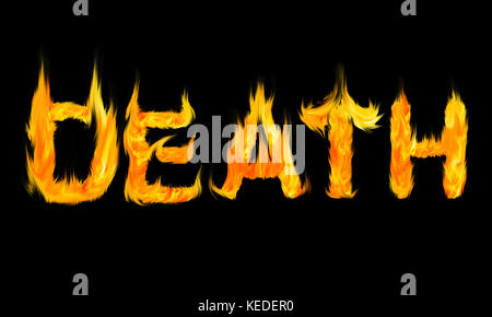 the word FIRE written with letters made from fire Stock Photo - Alamy