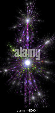 Fractal Radiation series. Abstract background made of radial geometric ...