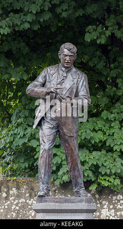 Statue of Michael Collins in the Clonakilty town, county Cork, Republic ...