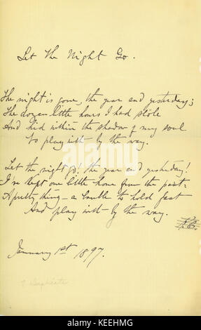 Kate Chopin’s original manuscript of "Night" from 1898, preserved by ...