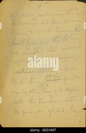 Original pencil manuscript of short story, Jacques (partial draft), by ...