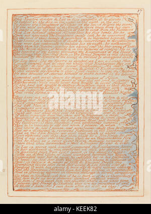 William Blake - Jerusalem, Plate 17, His Spectre divides Stock Photo ...