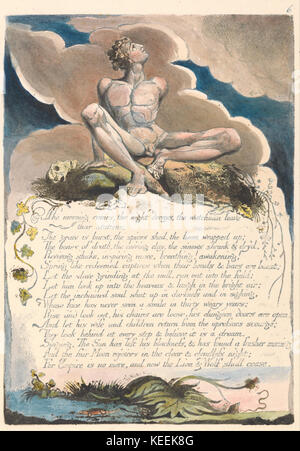 William Blake America. A Prophecy, Plate 1, Frontispiece Stock Photo ...